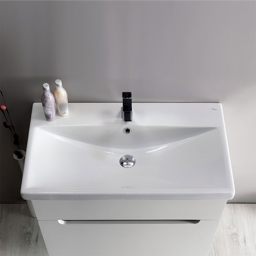 Cerastyle 032400-U Elite Etajerli Lavabo, Beyaz, 100x45 cm.