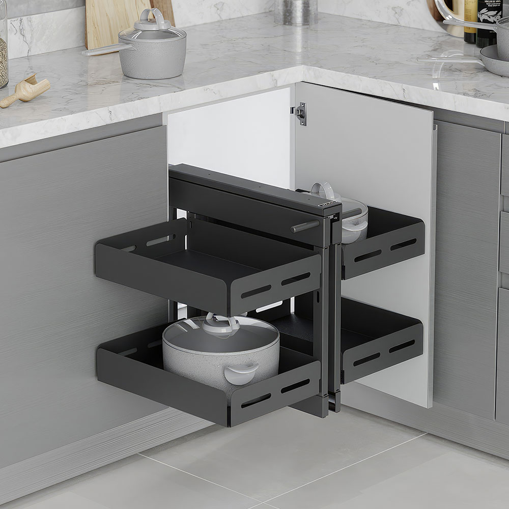 Starax S-3005-UB-A Unique Box Bağımsız Kör Köşe Mekanizması Antrasit 40 cm